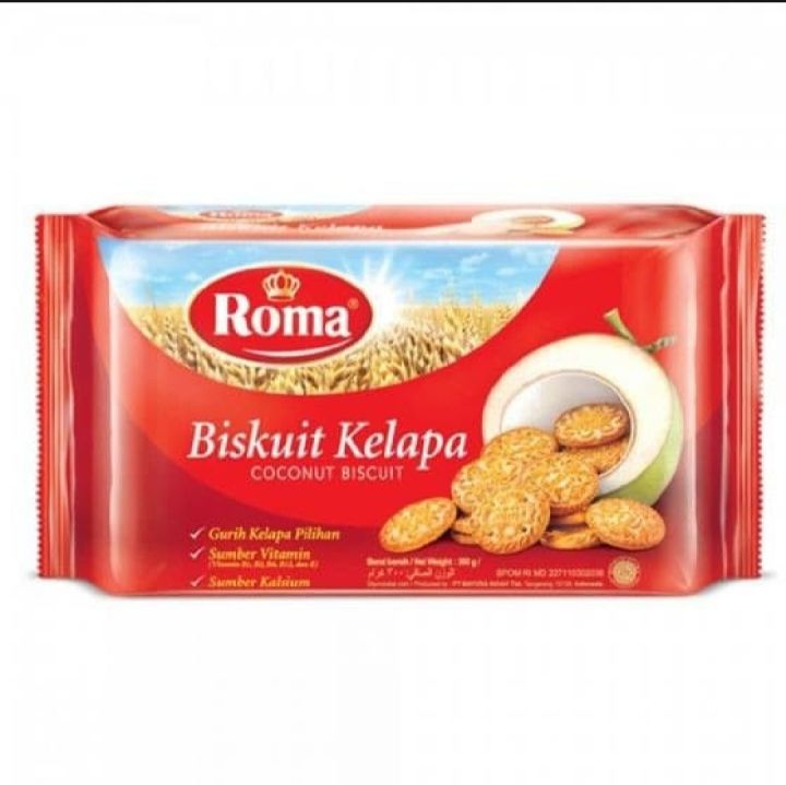 Biskuit Roma Kelapa kemasan 300gram. Roma Biskuit Kelapa 300gram ...