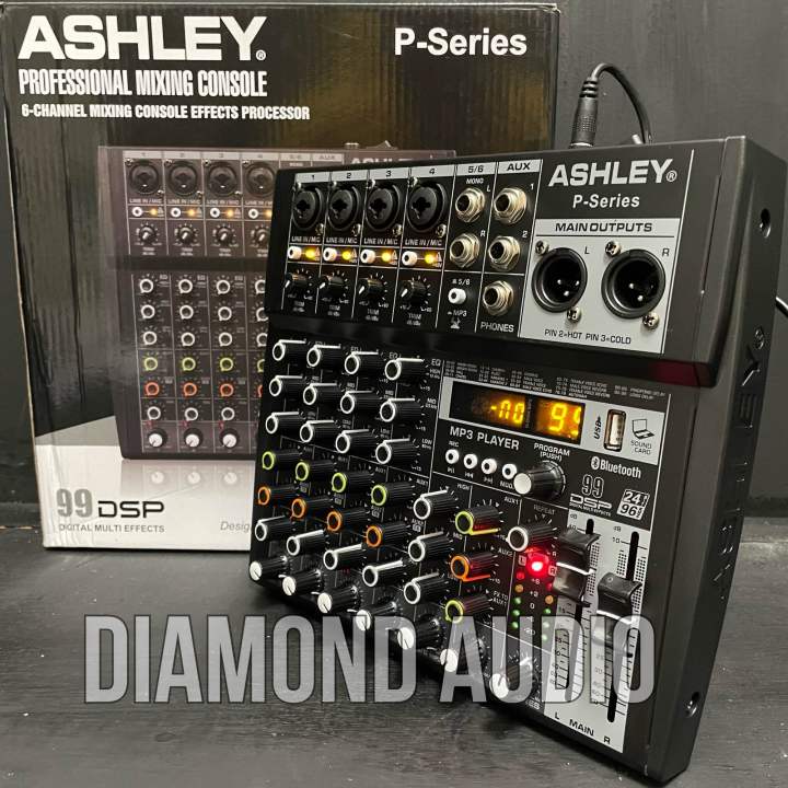 Mixer audio 6 channel ashley p series original | Lazada Indonesia