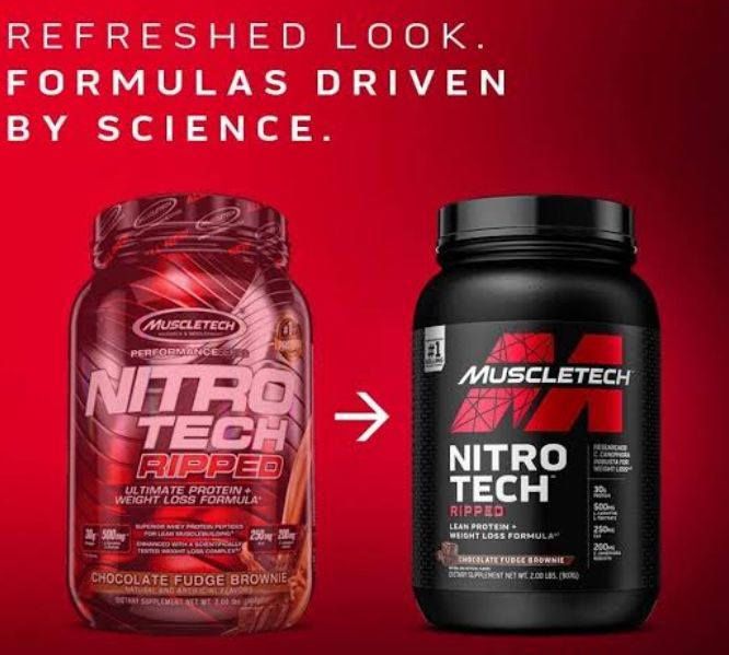 Muscletech NitroTech Ripped 4 LBS Superior whey protein Whey peptides ...