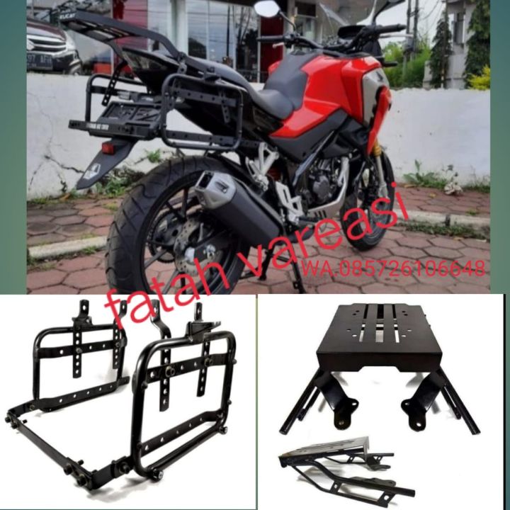 paket bracket top box CB150X fullset plus Sb2000 full fittingan ...