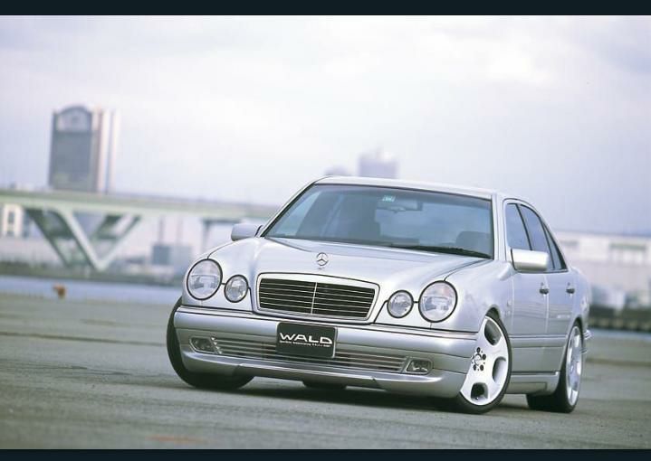 Mercedes w210 prefacelift wald front skirting Material high strength ...