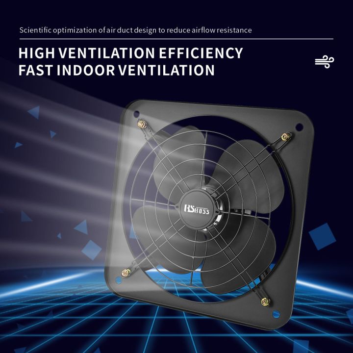 12 inch High Speed Industrial Exhaust Fan Wall Mounted Iron Exhaust Fan ...