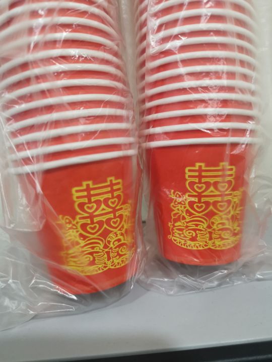 Red Paper Cup (Small) (100 PCS) | Lazada