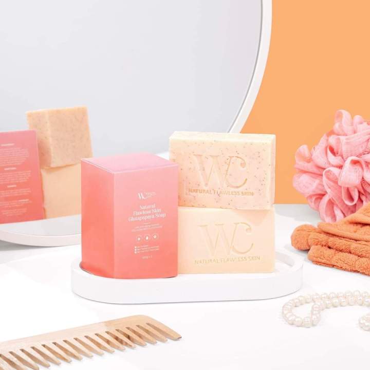 W&C Natural Flawless Skin Glutapapaya Soap With Anti-aging, Collagen ...