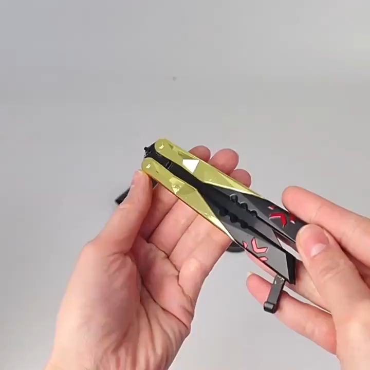 💥 ส่งใน 24 ชม โมเดลอาวุธมีด CHAMPIONS 2022 BALISONG VALORANT BUTTERFLY ...