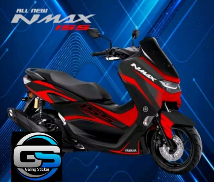 stiker decal nmax new full body lis merah | Lazada Indonesia
