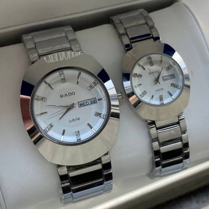 NEW RADO WATCH COUPLE,elegan,stainless,give couple | Lazada
