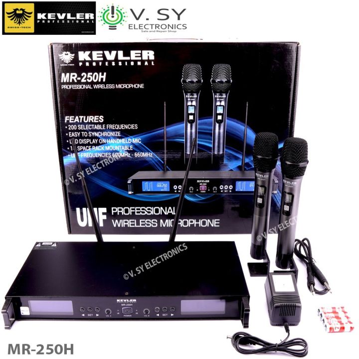 2023 Original Kevler MR-250H Dual Channel UHF Professional Wireless ...