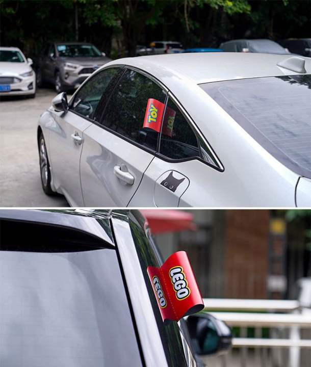 Car Wash Label Lego Trunk Door Tailgate Creative Unique Decorative ...