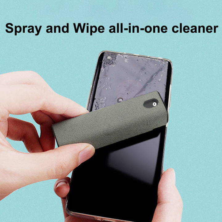 Spray and wipe all-in-one screen cleaner kit for screen of cellphones ...