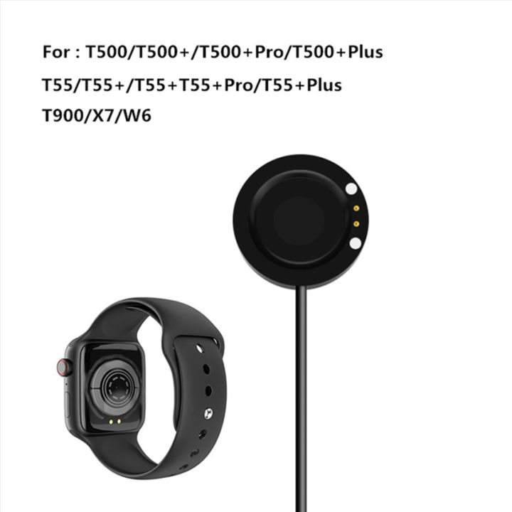 Kabel Charger Smartwatch Hiwatch T500+ / Series 7 2 Pin Charger Smart ...