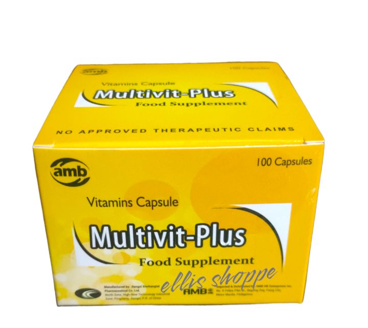 Multivit-Plus MULTIVITAMIN FOOD SUPPLEMENT Box of 100 Capsule | Lazada PH
