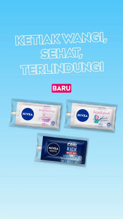 Nivea Deodorant Sachet Nivea Men Ice Cool | Hijab Fresh | Extra ...