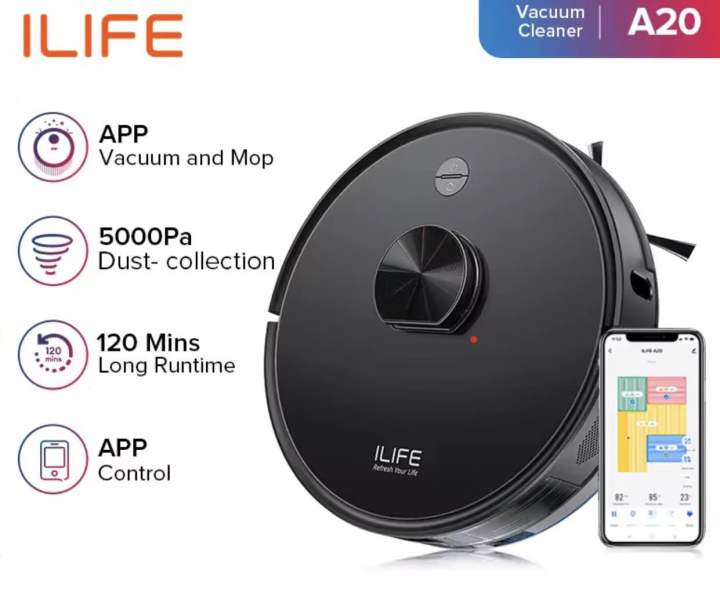 ILIFE A20 Robot Vacuum Cleaner Laser navigation App Remote Control ...
