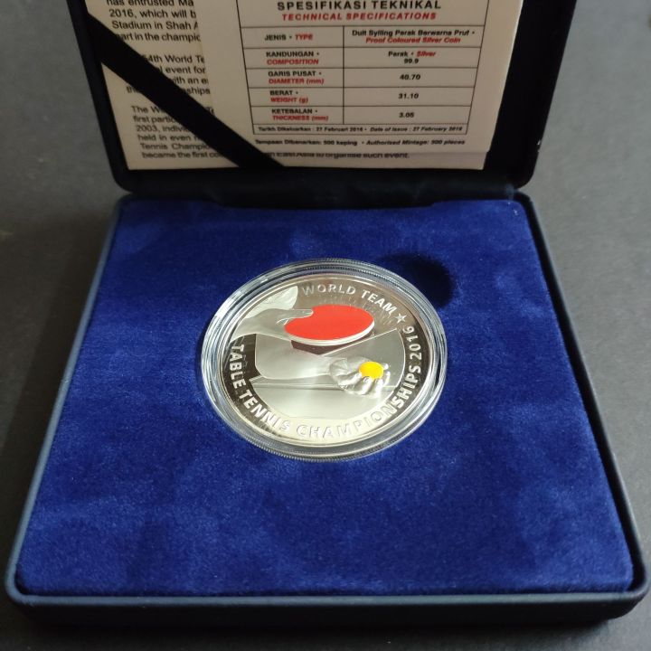 [ SILVER PROOF COIN ] MALAYSIA COMMEMORATIVE SILVER PROOF COIN WORLD ...