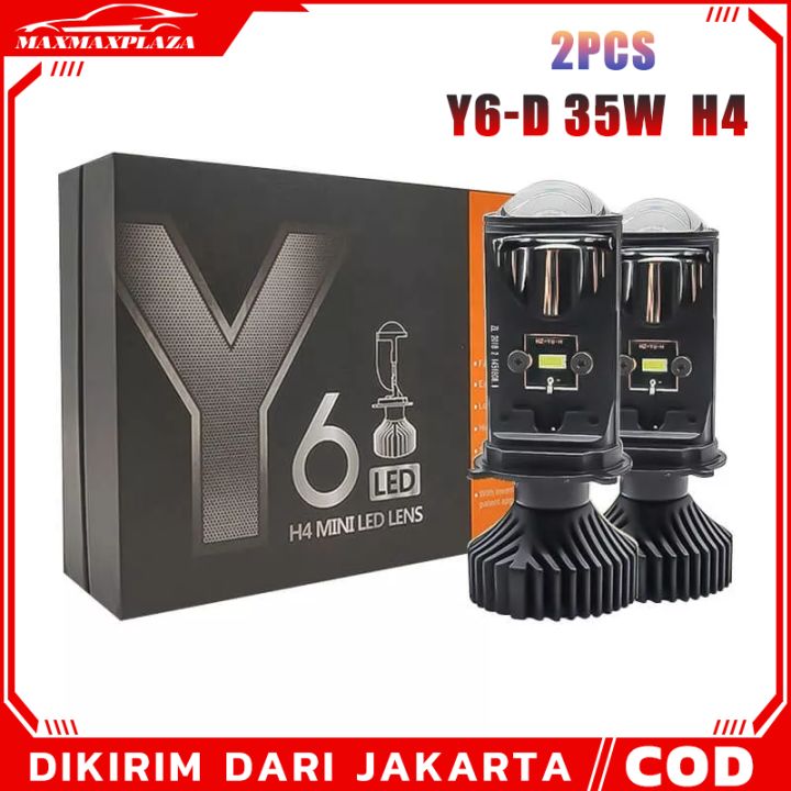 (Dikirim Dari Jakarta) 2PCS 35W/40W/45W/50W Lampu Led Projie H4 Mini ...