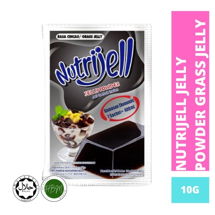 NUTRI JELLY POWDER PERISA CINCAU 10 GR ( 12 SACHET / BOX ) | Lazada