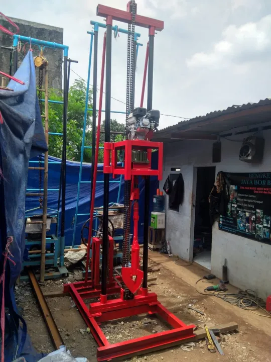 Mesin Bor Type Power Rig Menara Bulat Single Gearbox - mesin borepile ...