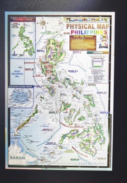 Philippine Physical Map (12x17.5 inches) with Sealed Plastic | Lazada PH