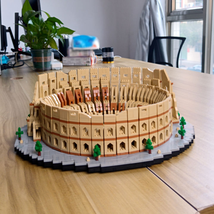 Colosseum Building Block Set - Historic Architecture Model with Mini ...