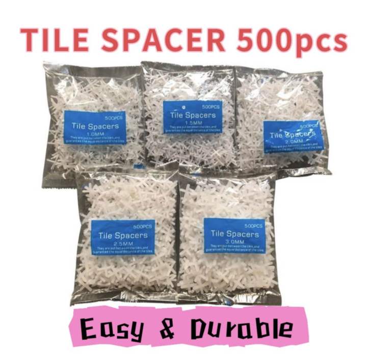 Mr.Jubin PVC Mosaic tile spacer 500pcs /tile cross | Lazada