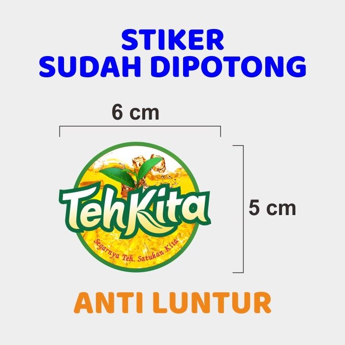 Sticker Label Cup Minuman Teh Kita | Lazada Indonesia