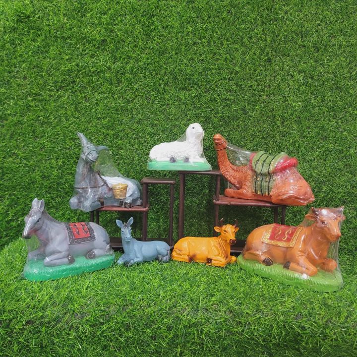Tượng Lừa bò và lạc đà trang trí hang đá giáng sinh | Lazada.vn