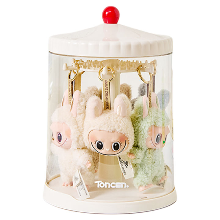 JIANTE | Rotating Transparent Display Box for Labubu Plush Toys ...