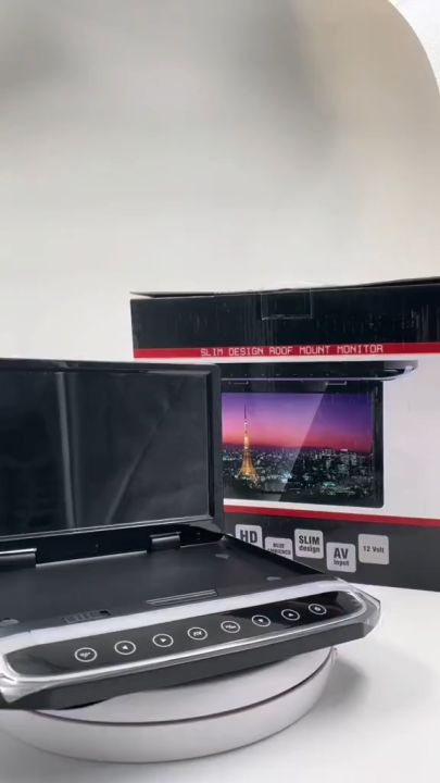 10 12 15 Inch Car Roof Mounted Overhead Flip Down MP4 MP5 Video Player ...