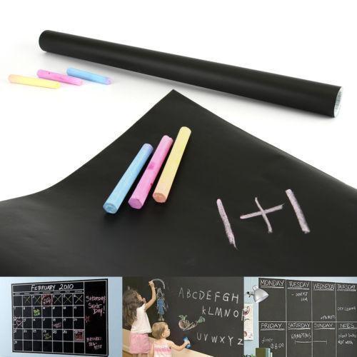 200cm Free Marker Peel And Stick KYK Chalkboard Black board Papan Tulis ...