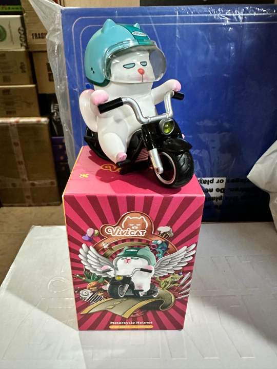 POP MART Vivicat Helmet series MOTORCYCLE Figure | Lazada PH