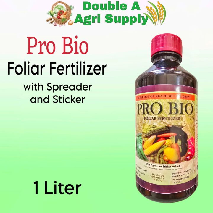 Pro Bio Foliar Fertilizer with Spreader Sticker 1 Liter | Lazada PH