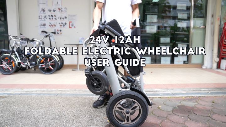 24V 12Ah 250W Foldable Motorised Electric Wheelchair PMA | Lazada Singapore