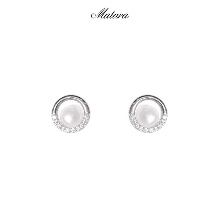 Matara Studio: Glamour - Circle Cycle Half CZ Earriings | Lazada.co.th