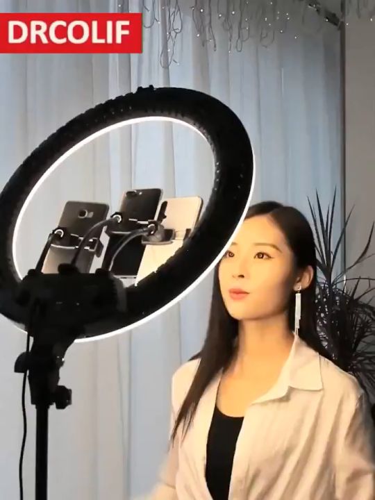 45cm/18inch LED Selfie Ring Light Set RL18 18 inch Ring Fill Light Dual ...