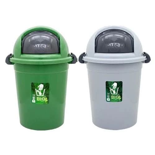 Trash Bin Dustbin Bulat Tempat Sampah Bio 80 Liter Green Leaf Bak ...