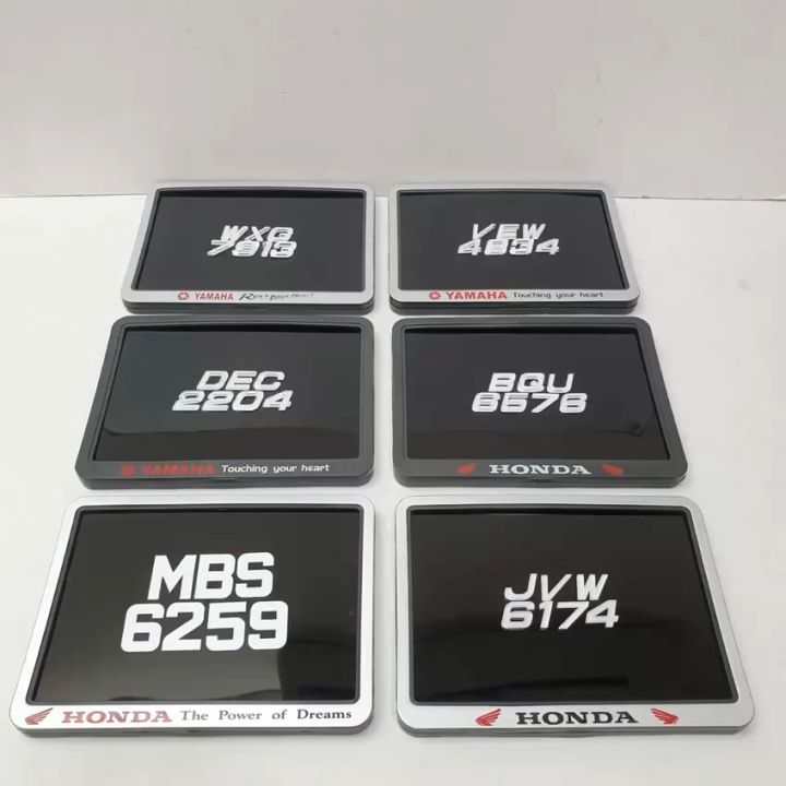 No Plate With Number Only ( NO Frame / TANPA Frame ) Motor Plat Number ...