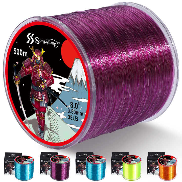[COD]500M Fishing Line Super Strong 5 Colors Nylon Fishing Line ...