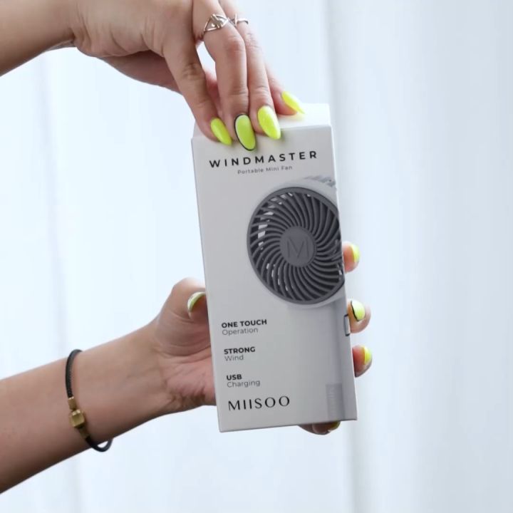 MIISOO Kipas Angin Mini Portable / Mini Fan / Kipas Genggam Cute ...