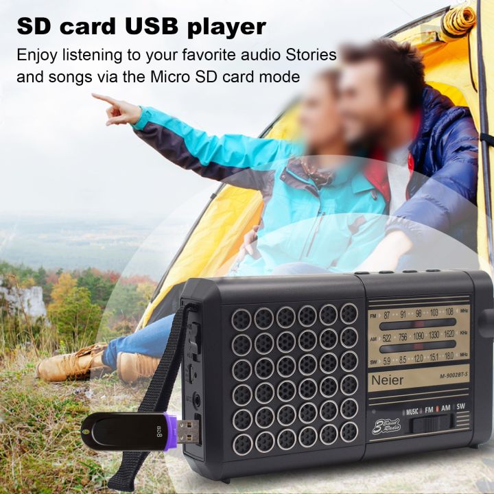 The best solar-powered radio AM FM Full Wave Radio Multi Hand Short ...