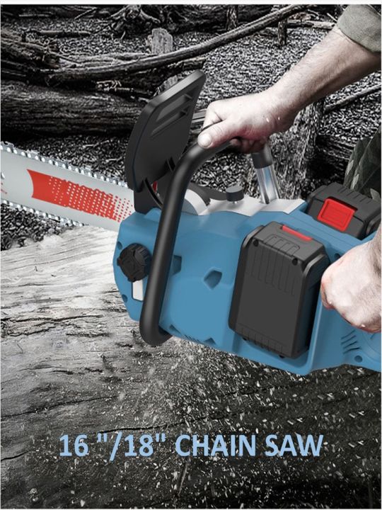 16 Inch Chain Saw 18 Inch Chain Saw 48V Dual Lithium Brushless Electric ...