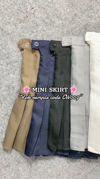 Onefashionmall Korean Women Mini Skirt Rok Tennis Korea Rok Celana ...