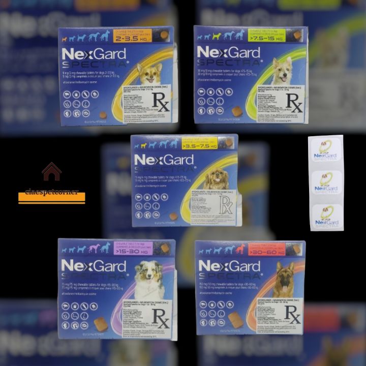 NexGard Spectra Chewable Tablet for Dog(with free sticker) | Lazada PH