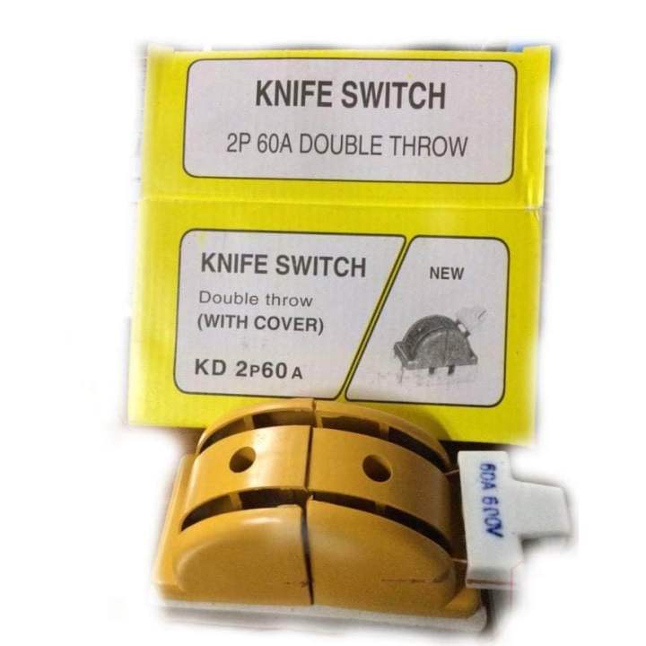 KNIFE SWITCH 2 POLE DOUBLE THROW 30A & 60A | Lazada PH