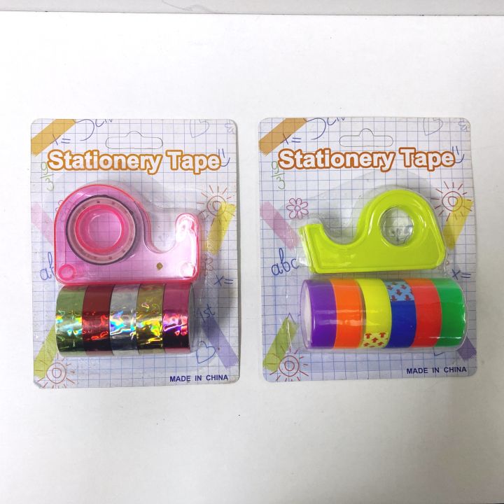 Stationery tape with tape dispenser | Lazada