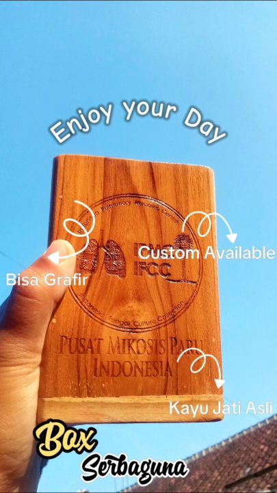 Kotak / Box Serbaguna Bahan Kayu Jati Dengan Finishing Uk 10x10x15cm ...