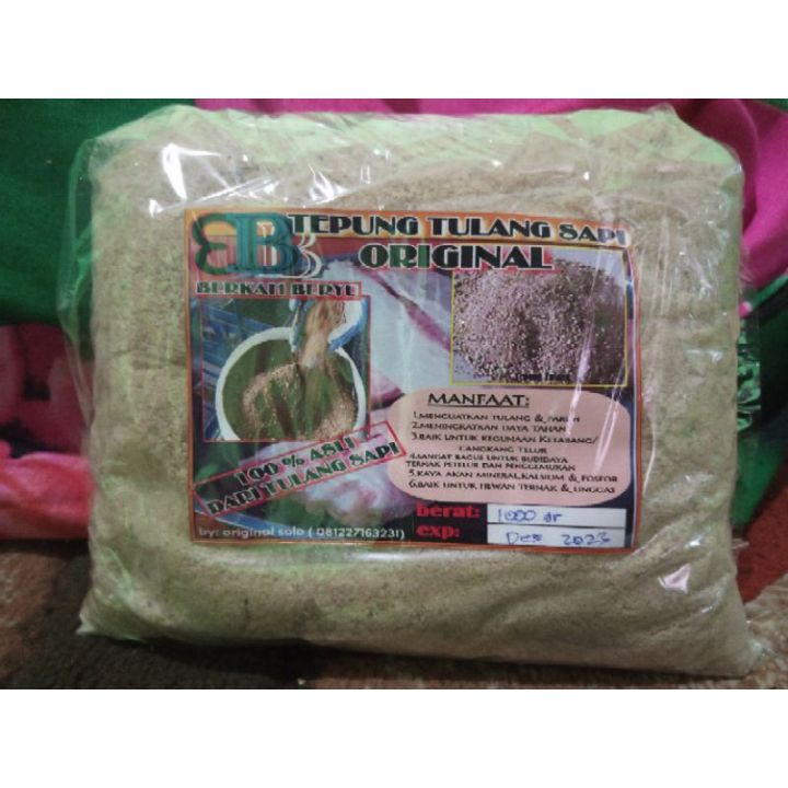 Tepung tulang sapi asli 1000 gr // tepung tulang sapi original | Lazada ...