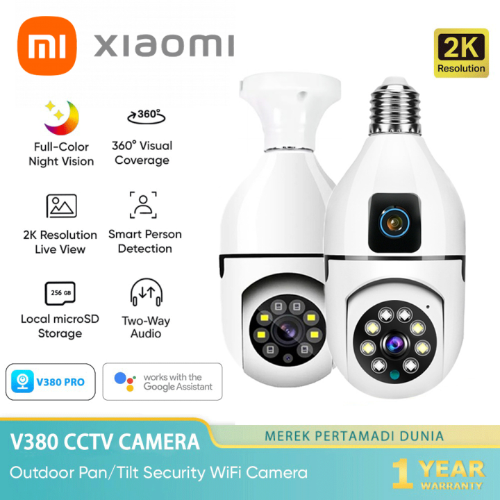 Xiaomi Dual Lens CCTV Camera Connect Cellphone With Audio and Speaker ...