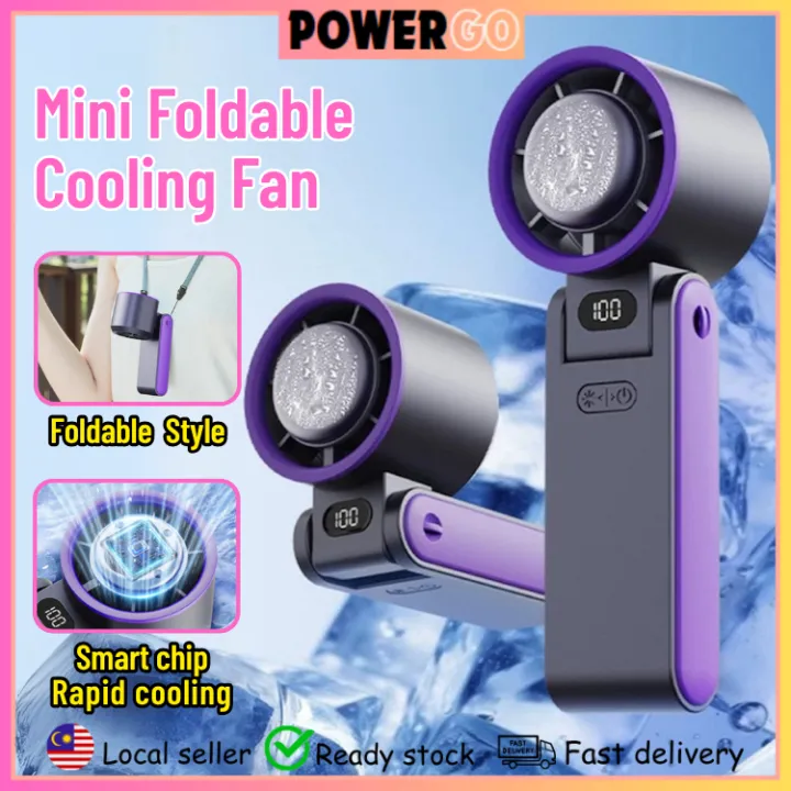 Foldable 100-Speed Mini Semiconductor Cooling Fan High-Speed Ice Fan ...