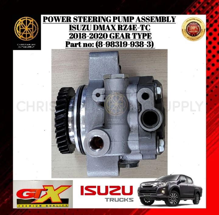GTX POWER STEERING PUMP ASSEMBLY ISUZU DMAX RZ4E-TC 2018-2020 GEAR TYPE ...